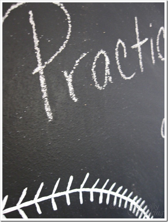 How to Make a Baseball Chalkboard - Domestically Designed